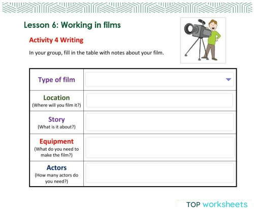 Access 8 - Unit 9 - Lesson 6 - Act 4b. Interactive worksheet ...