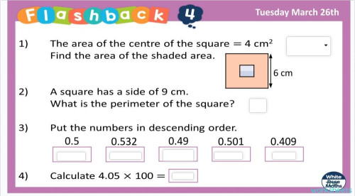 4 A Day 26th March. Interactive worksheet | TopWorksheets