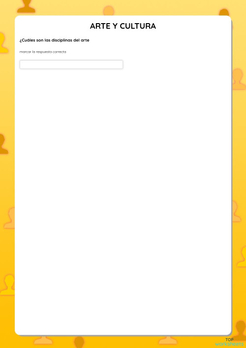 ARTE Y CULTURA. Ficha interactiva | TopWorksheets