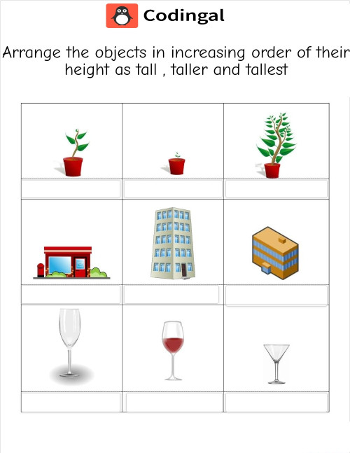 M_G02M14L63_WA01_Arrange objects as tall, taller and tallest ...
