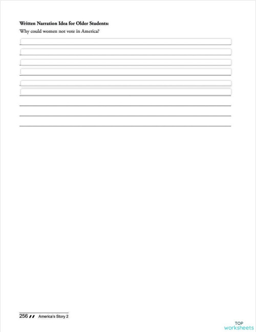 Chapter 27 Written Narrative Pg 256. Interactive worksheet | TopWorksheets