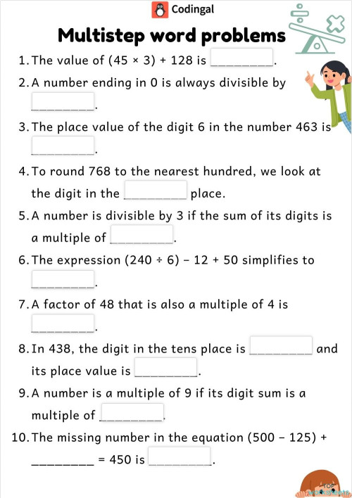 M_G04M07L22_WC03_Multistep_word_problems_7. Interactive worksheet ...