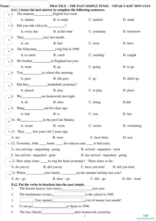 Authentic Flyers 3 test 1. Bài tập tương tác | TopWorksheets