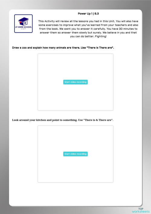 Power Up 1 | 6.3. Interactive worksheet | TopWorksheets