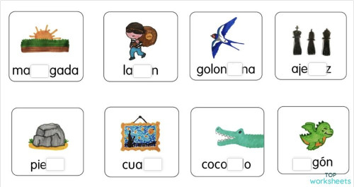 Ortogr. ca co cu que qui. Ficha interactiva | TopWorksheets