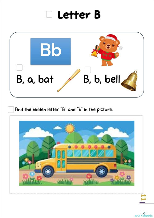 Alphabet Bb ep 1. Interactive worksheet | TopWorksheets