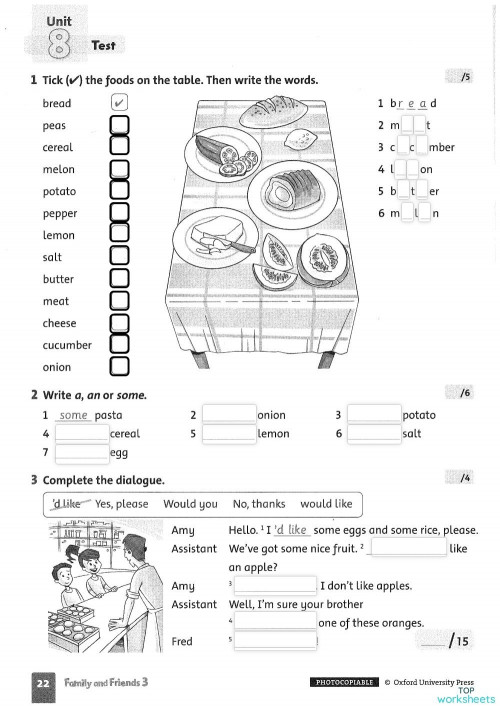 FAF3 - U8+9. Interactive worksheet | TopWorksheets