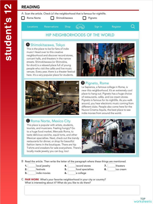 IC108 Student's 12. Interactive worksheet | TopWorksheets