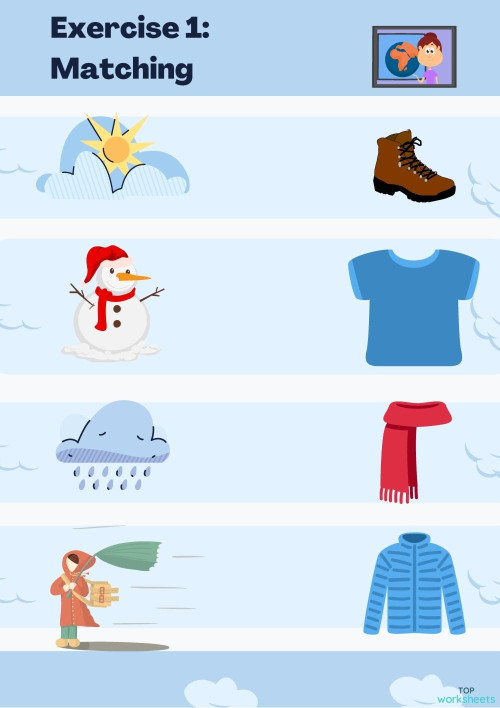 WEATHER EXERCISE (2). Interactive worksheet | TopWorksheets