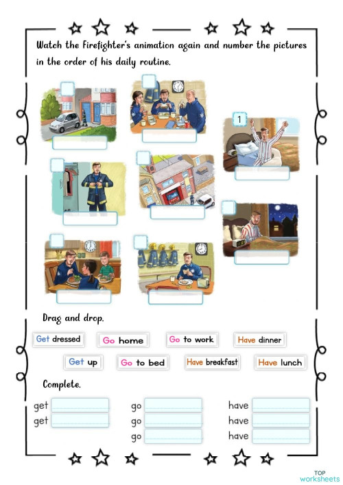 routines 2. Interactive worksheet | TopWorksheets