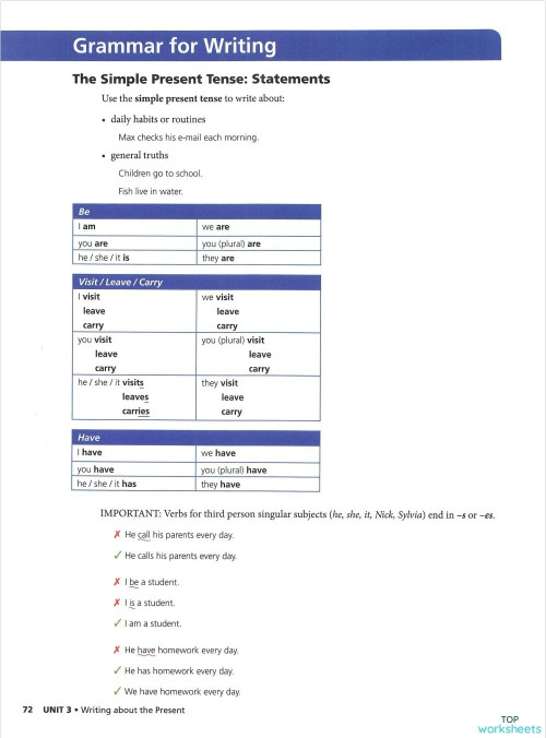 2- Review[Present Simple &[Simple & Compound sentences] & articles a/an .... Interactive ...