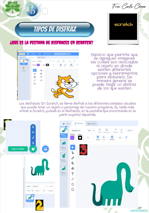 Scratch- Tipos de Disfraz - III Bimestre. Ficha interactiva | TopWorksheets