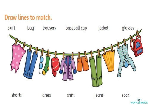 Draw lines to match. Scheda interattiva | TopWorksheets