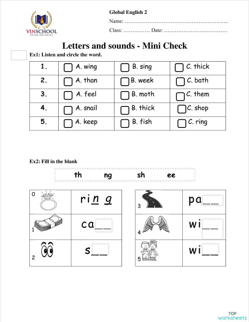 phonics jkl 4. Interactive worksheet | TopWorksheets