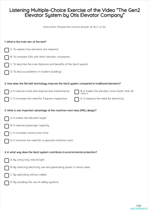 Listening comprehension: interactive worksheets and online exercises ...