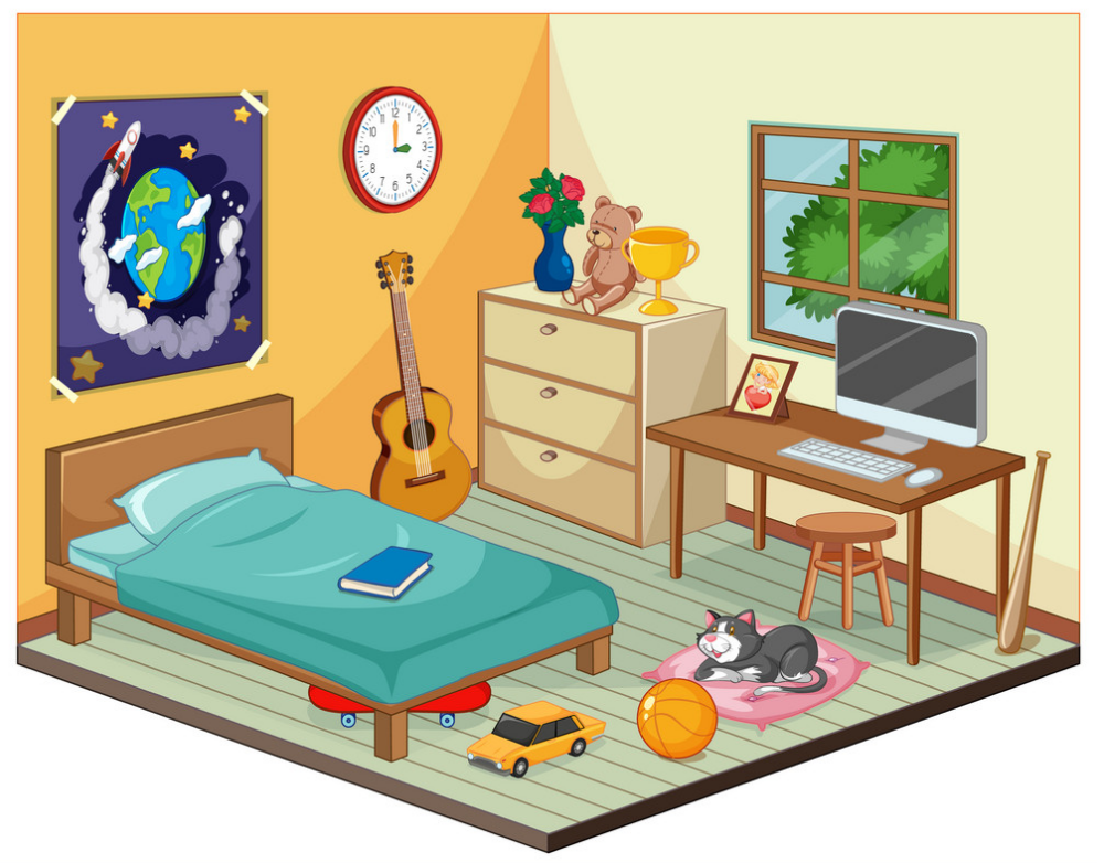 Bedroom_game. Interactive worksheet | TopWorksheets