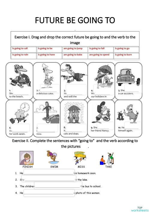 BE GOING TO. Interactive worksheet | TopWorksheets