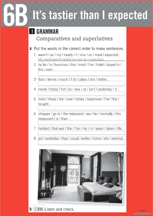 B1+: interactive worksheets and online exercises | TopWorksheets