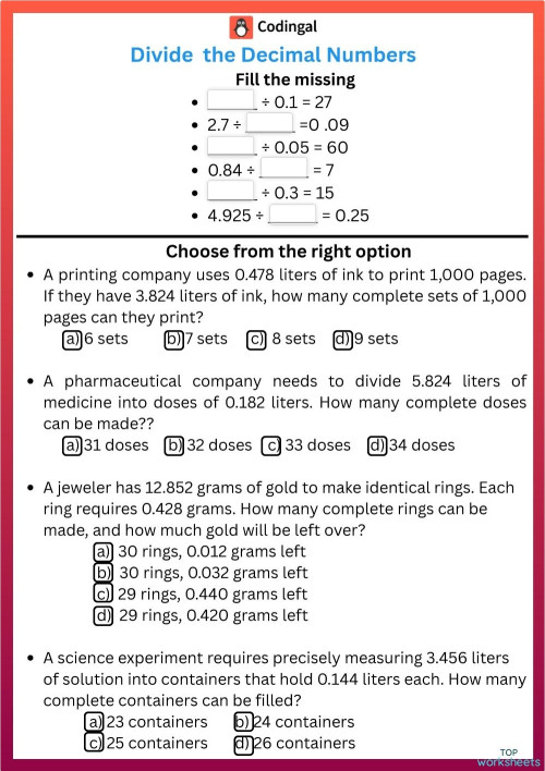 M_G05M08L22_WE01_Dividing_Decimals_by_Decimals_5. Interactive worksheet ...
