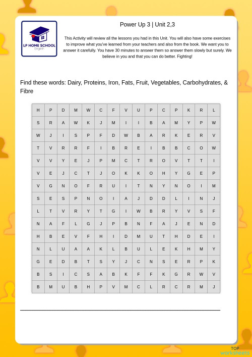 Power Up 3 | Unit 2,3. Interactive worksheet | TopWorksheets