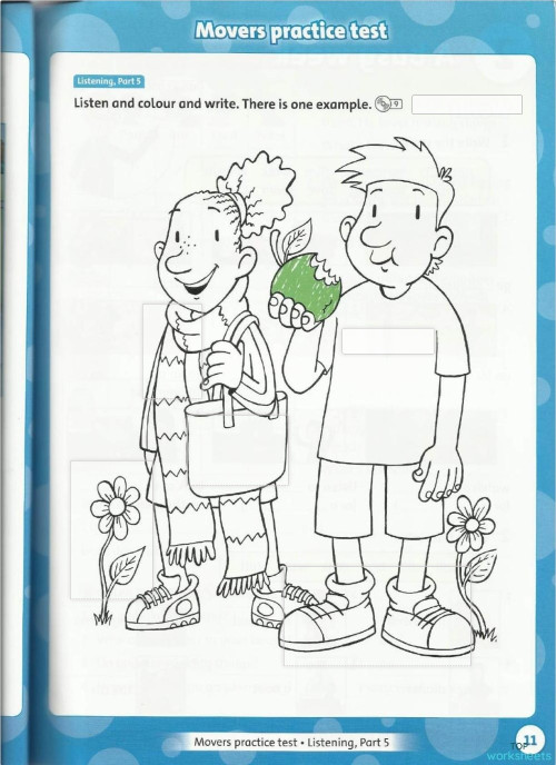 000 5th Listening Part 5. Interactive worksheet | TopWorksheets