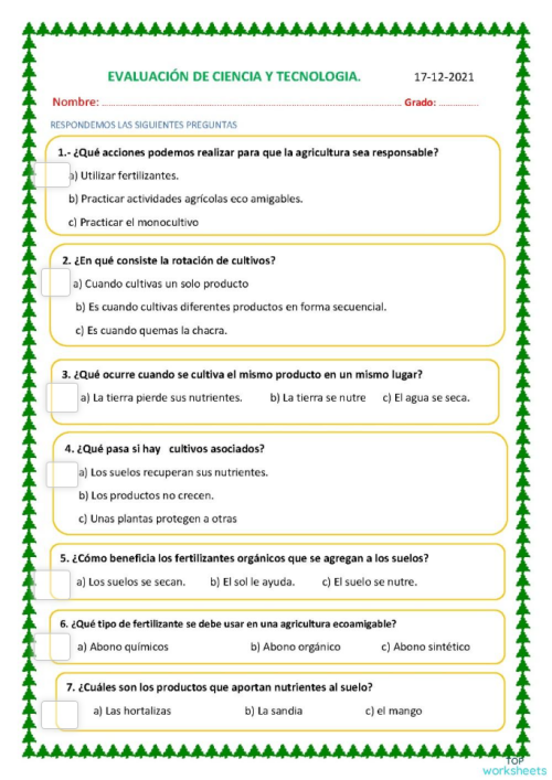 EVA CIENCIA Y TEC II. Ficha interactiva | TopWorksheets