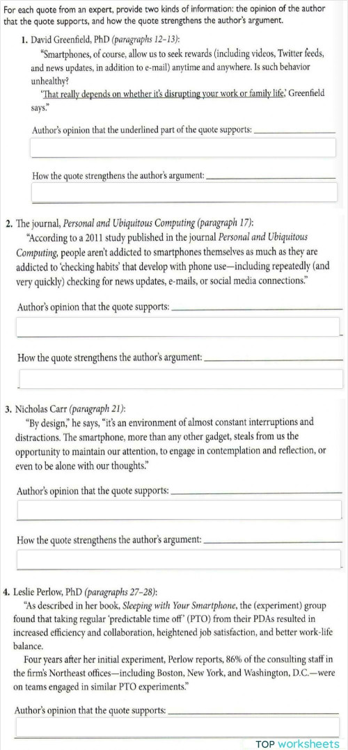 ARW3 unit 8 reading 1 pag.234-235. Interactive worksheet | TopWorksheets
