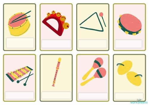 INSTRUMENTOS DEL AULA. Ficha interactiva | TopWorksheets