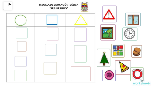 LAS FIGURAS. Ficha interactiva | TopWorksheets