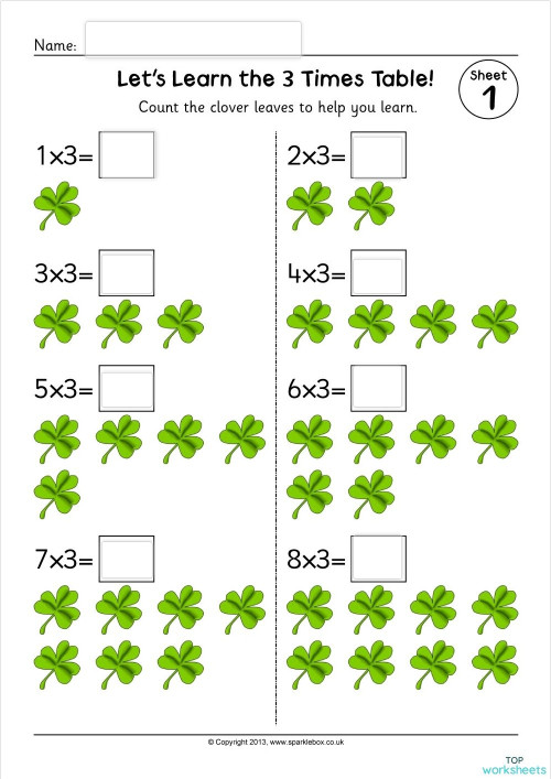 Multiplication. Interactive worksheet | TopWorksheets