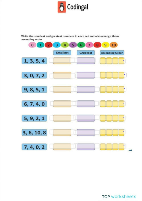 Codingal. Interactive worksheet | TopWorksheets