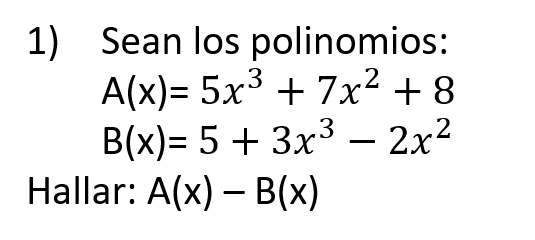 resta de polinomios. Ficha interactiva | TopWorksheets
