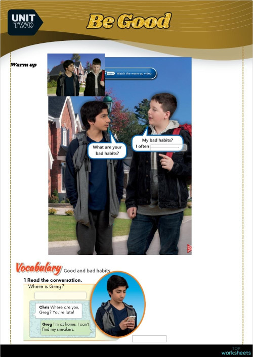 II.1 Be Good 3rd. Interactive worksheet | TopWorksheets