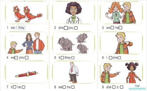 personal pronouns. Interactive worksheet | TopWorksheets