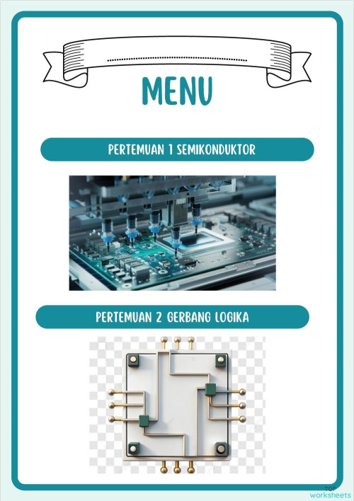 Menu Utama. Interactive worksheet | TopWorksheets