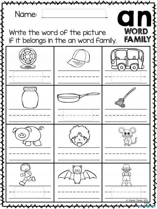 Fun with phonics an family. Interactive worksheet | TopWorksheets