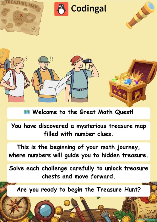 M_G03_T01_Treasure_Hunt. Interactive worksheet | TopWorksheets