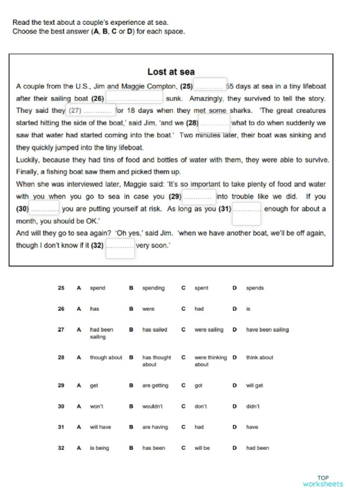Grammar review B2.1 Christmas Exam. Interactive worksheet | TopWorksheets