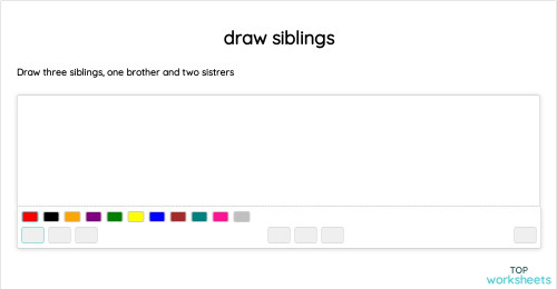 draw siblings. Interactive worksheet | TopWorksheets