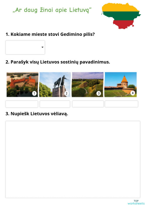 Interactive worksheets and online exercises in lithuania | TopWorksheets