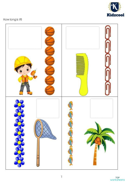 Measurement Non-standard: interactive worksheets and online exercises ...