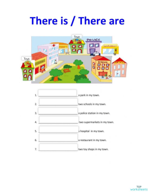 There is / There are. Interactive worksheet | TopWorksheets