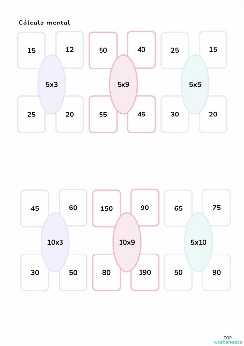 Tablas del 2 y 3. Ficha interactiva | TopWorksheets