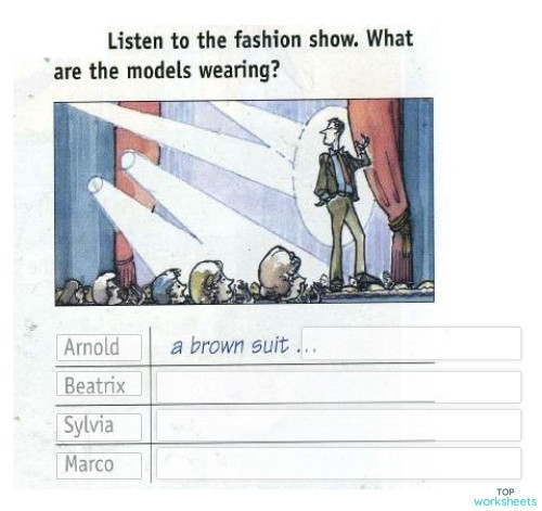 learn to listen clothes 1. Interactive worksheet | TopWorksheets