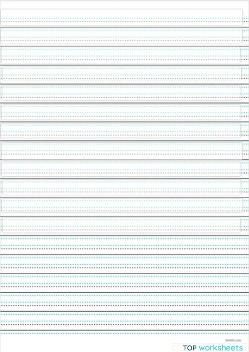 Handwritinh lines. Interactive worksheet | TopWorksheets