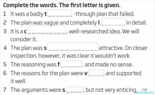 evaluation. Interactive worksheet | TopWorksheets