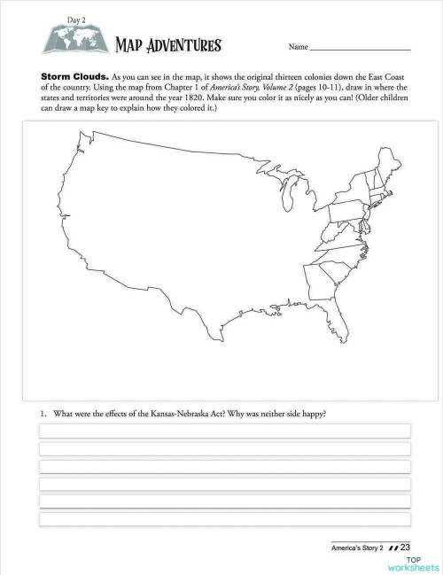 Map Adventures Pg 23-24. Interactive worksheet | TopWorksheets