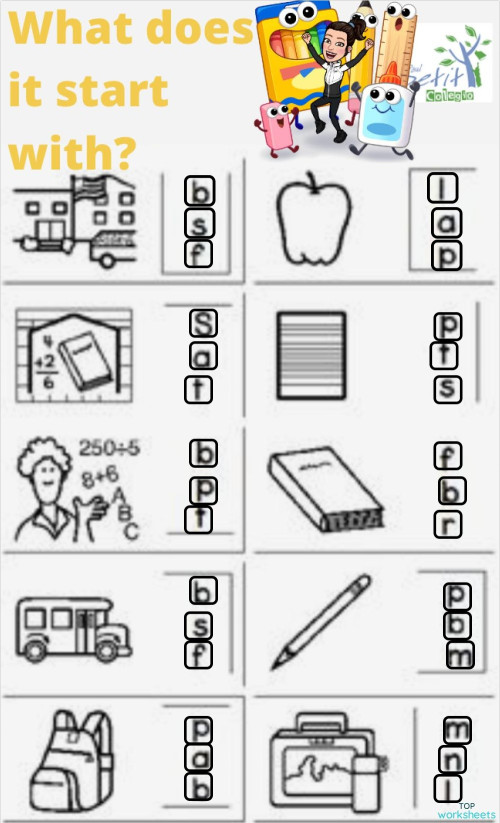 check mark. Interactive worksheet | TopWorksheets