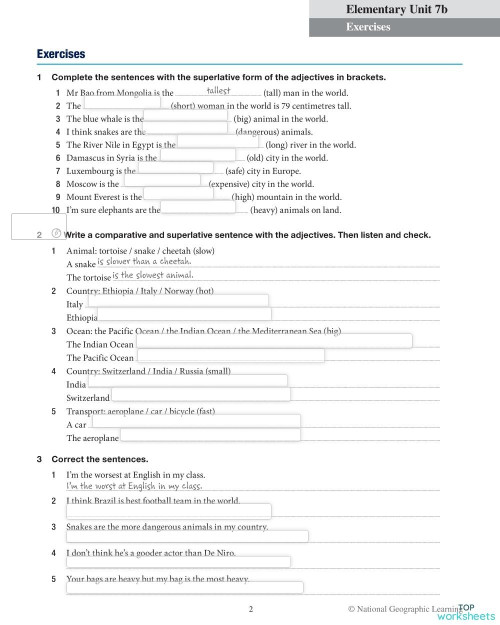 UNIT 7 TASK 3 CLASS. Interactive worksheet | TopWorksheets