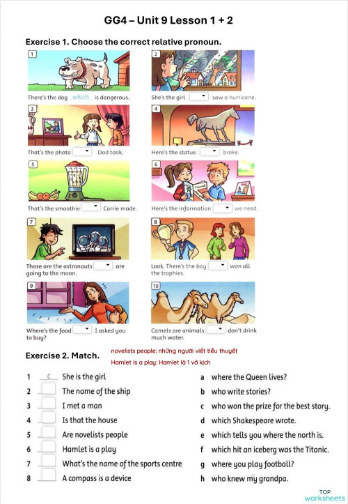GG4 - Unit 9 Lesson 1.2. Interactive worksheet | TopWorksheets